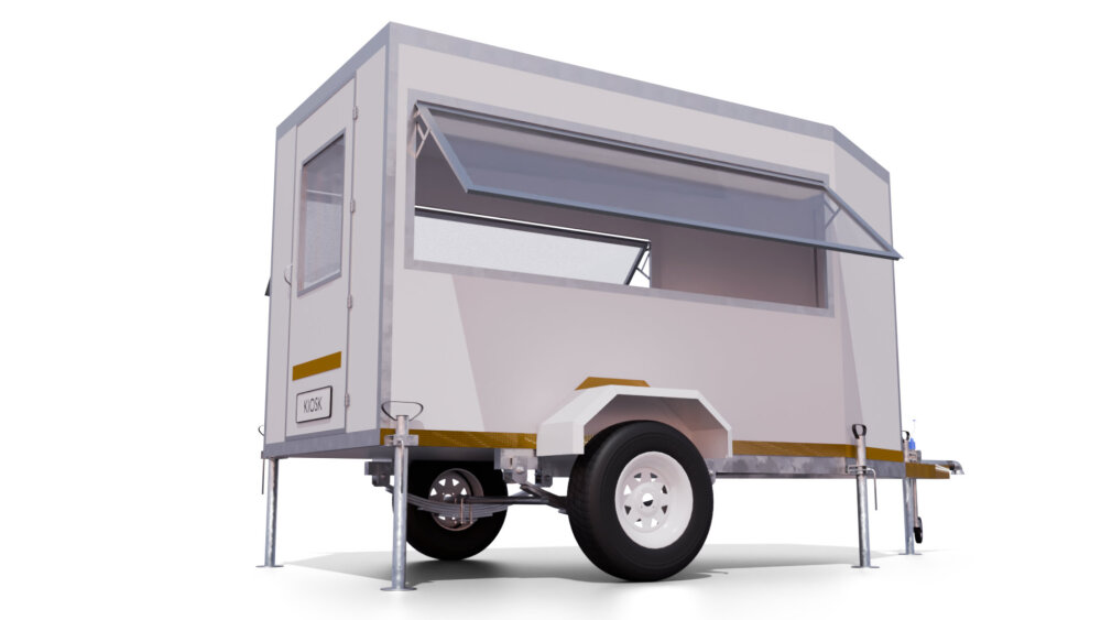Venter Trailer Special Purpose Kiosk 3D model - Download Trailer on ...