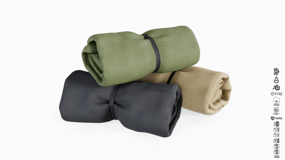 Rolled-up Cloth 3D 모델 - 다운로드 취미 on 3DModels.org