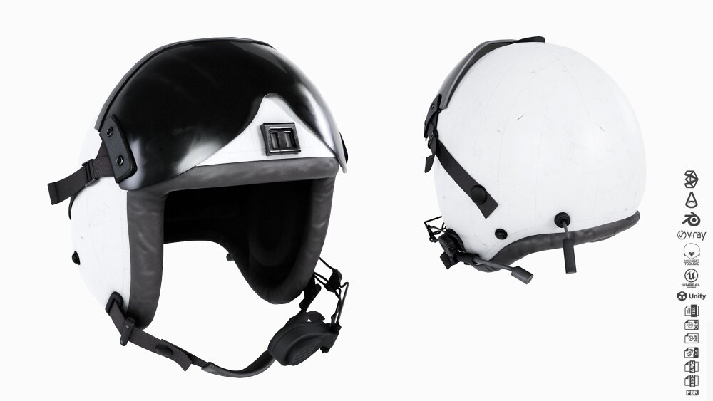 Casco Gentex HGU-84P Para Ala Rotatoria Modelo 3D - Descargar Armadura ...