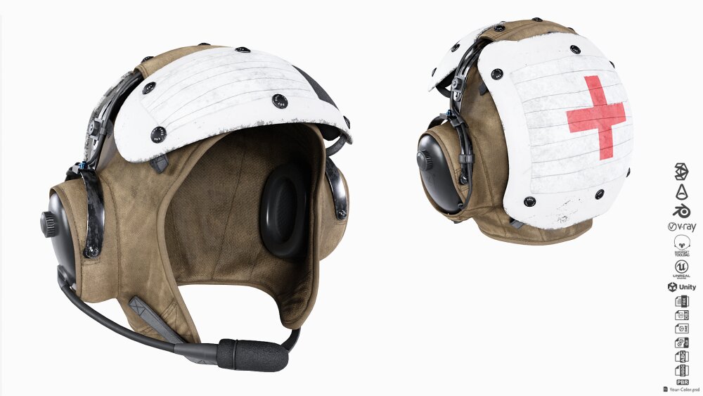 David Clark HGU-25P Casco Craneal de la Marina de Estados Unidos Modelo ...