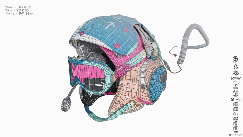 David Clark HGU-25P Casco Craneal de la Marina de Estados Unidos Modelo ...