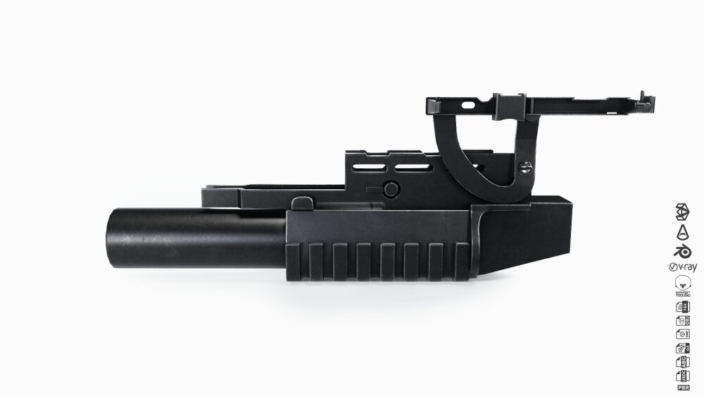 AG-40 Grenade Launcher 3D model - Download Assault rifle on 3DModels.org