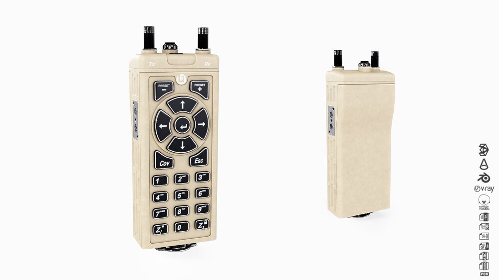 Harris L3 Tactical Network Rover 3D model - Download Audio Devices on ...
