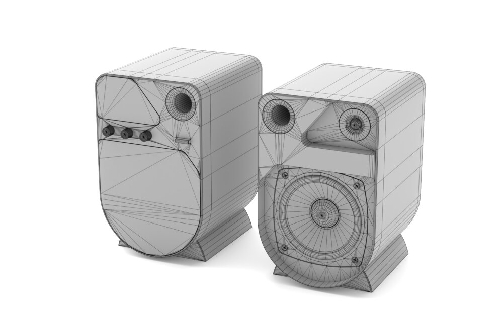 90s Computer Speakers 3D model - Download Audio Devices on 3DModels.org