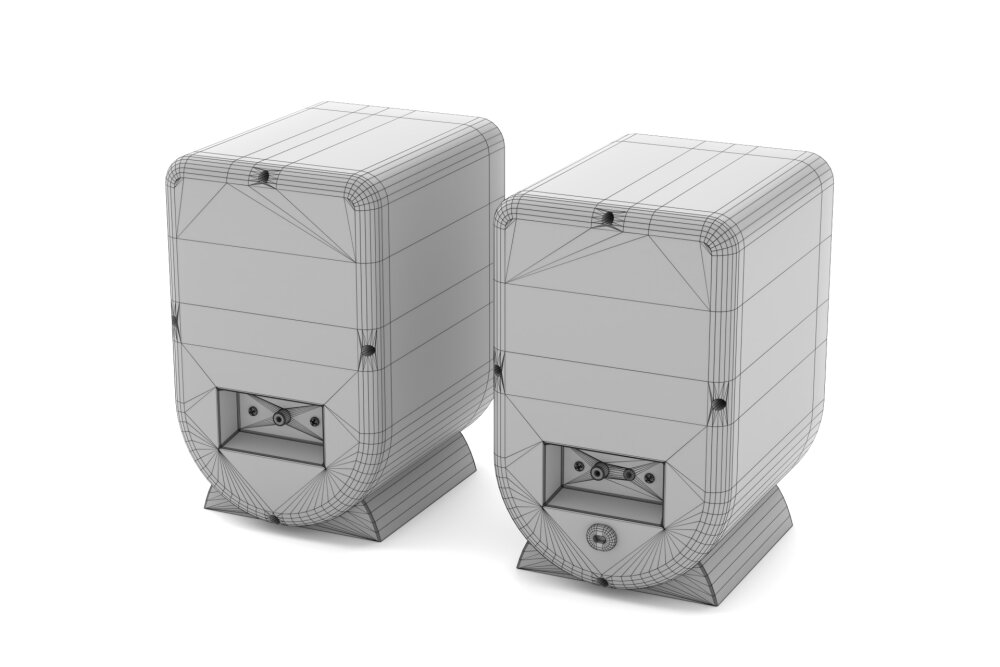 90s Computer Speakers 3D model - Download Audio Devices on 3DModels.org