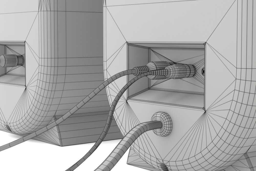 90s Computer Speakers 3D model - Download Audio Devices on 3DModels.org