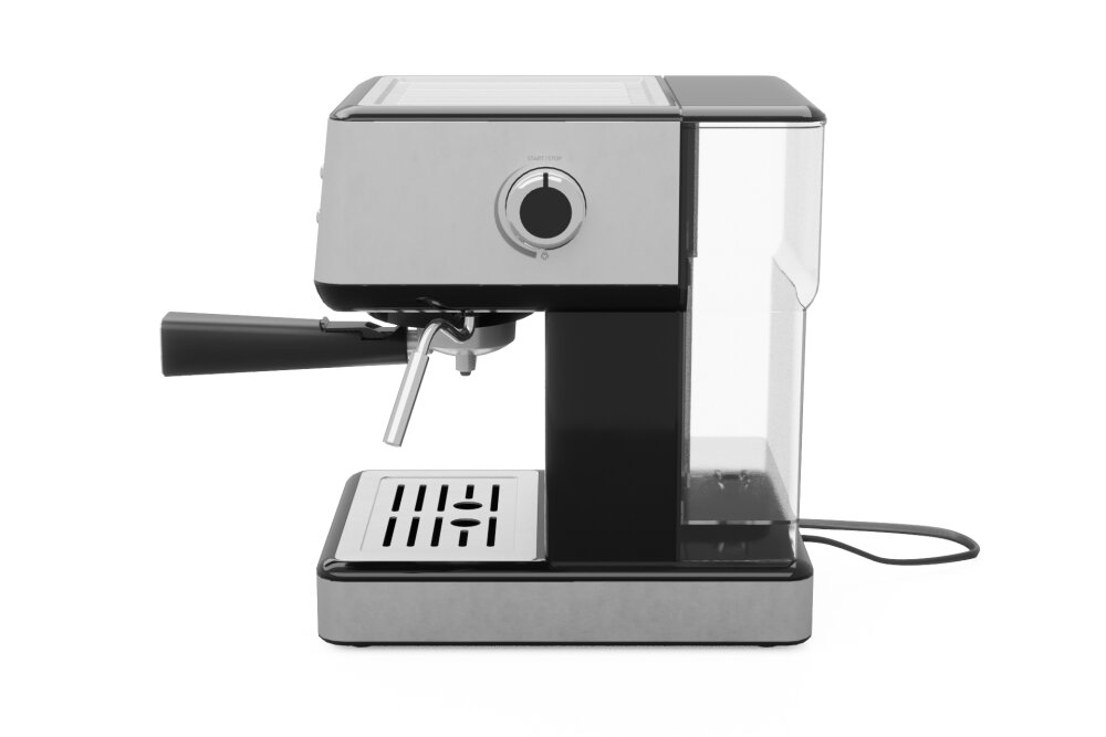 Stainless Steel Espresso Machine 3D model - Download Home Appliances on ...