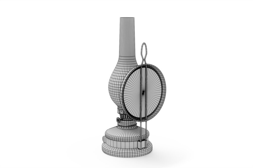 Petroleum Lamp 3D model - Download Lamp on 3DModels.org