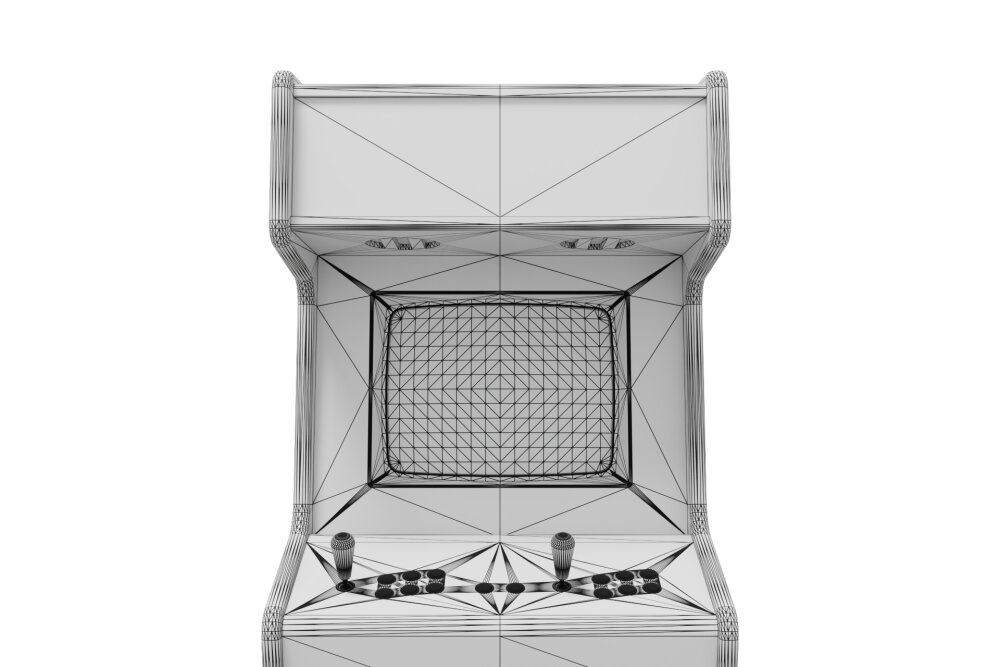 Vintage Arcade Cabinet 3D model - Download Game Console on 3DModels.org