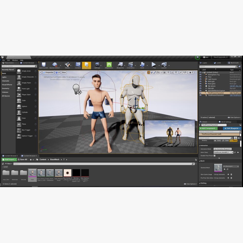 Cartoon Base Mesh Male Body Character 3D model - Download Cartoon ...