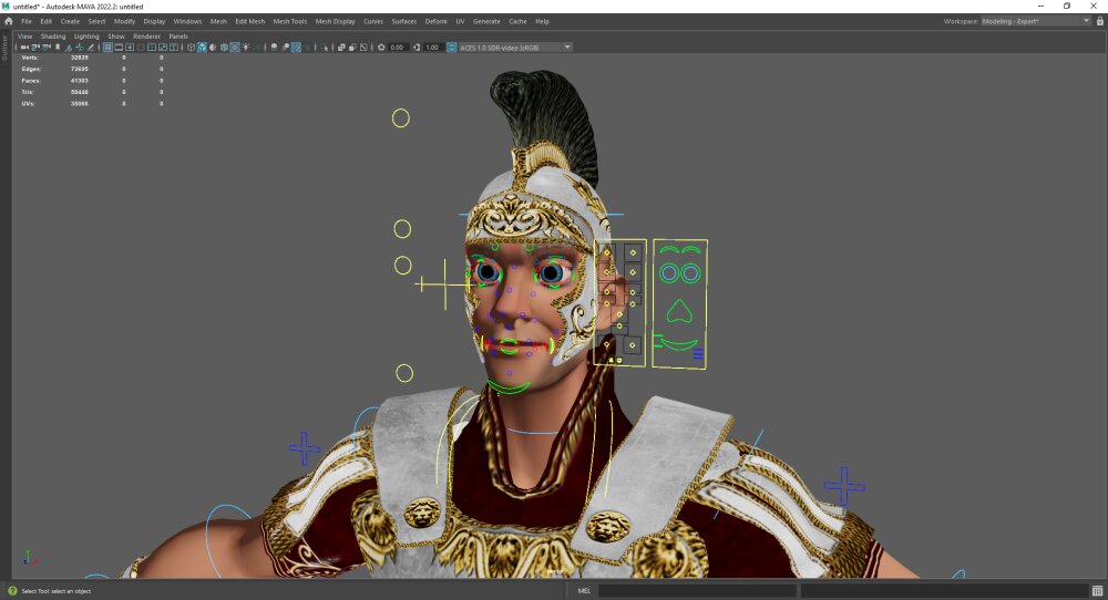 Cartoon Roman Soldier in Armor Battle 3D model - Download Cartoon ...