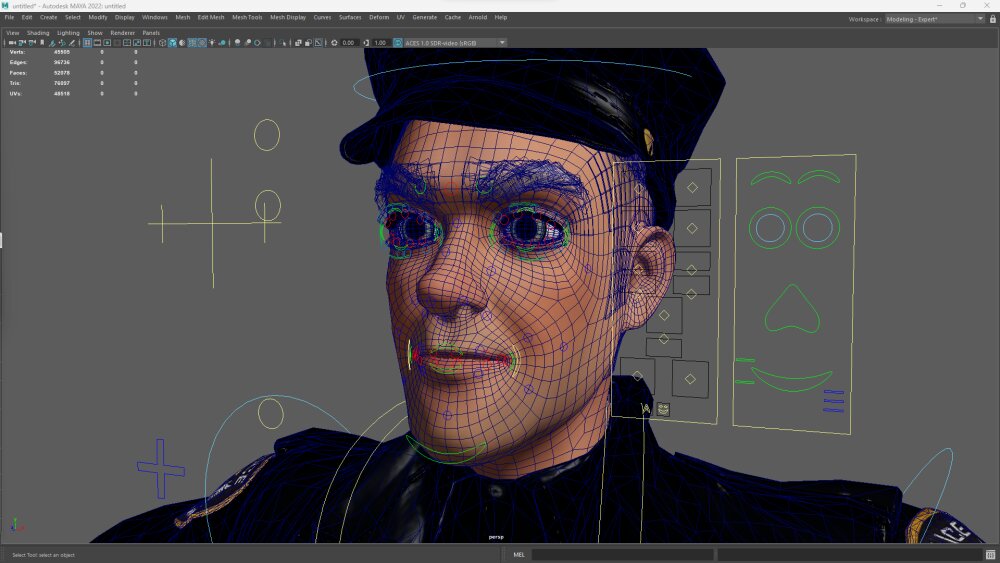 Animated Young Police Officer Character 3D model - Download Cartoon ...