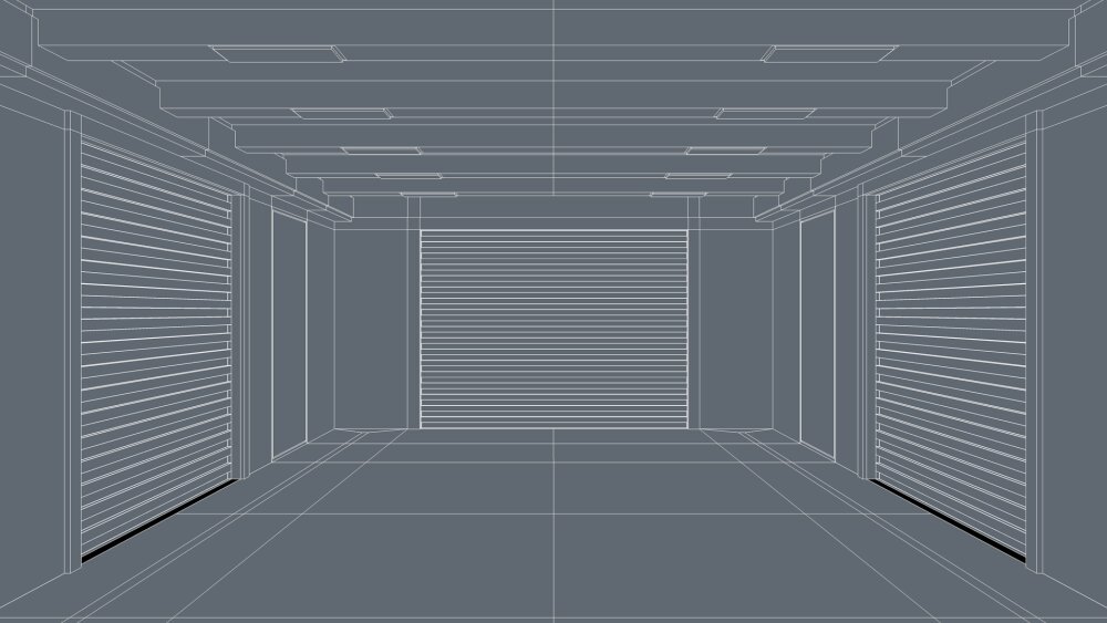 Empty Industrial Space 3D model - Download Industrial spaces on ...