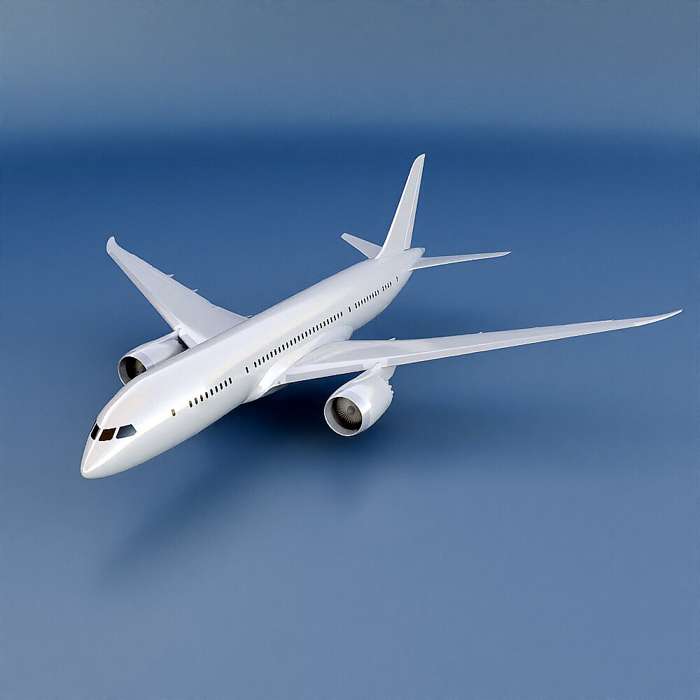 Boeing 787-8 jetliner 3D model - Download Airliner on 3DModels.org