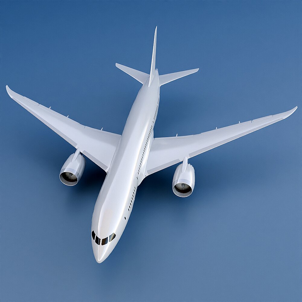 Boeing 787-8 jetliner 3D model - Download Airliner on 3DModels.org