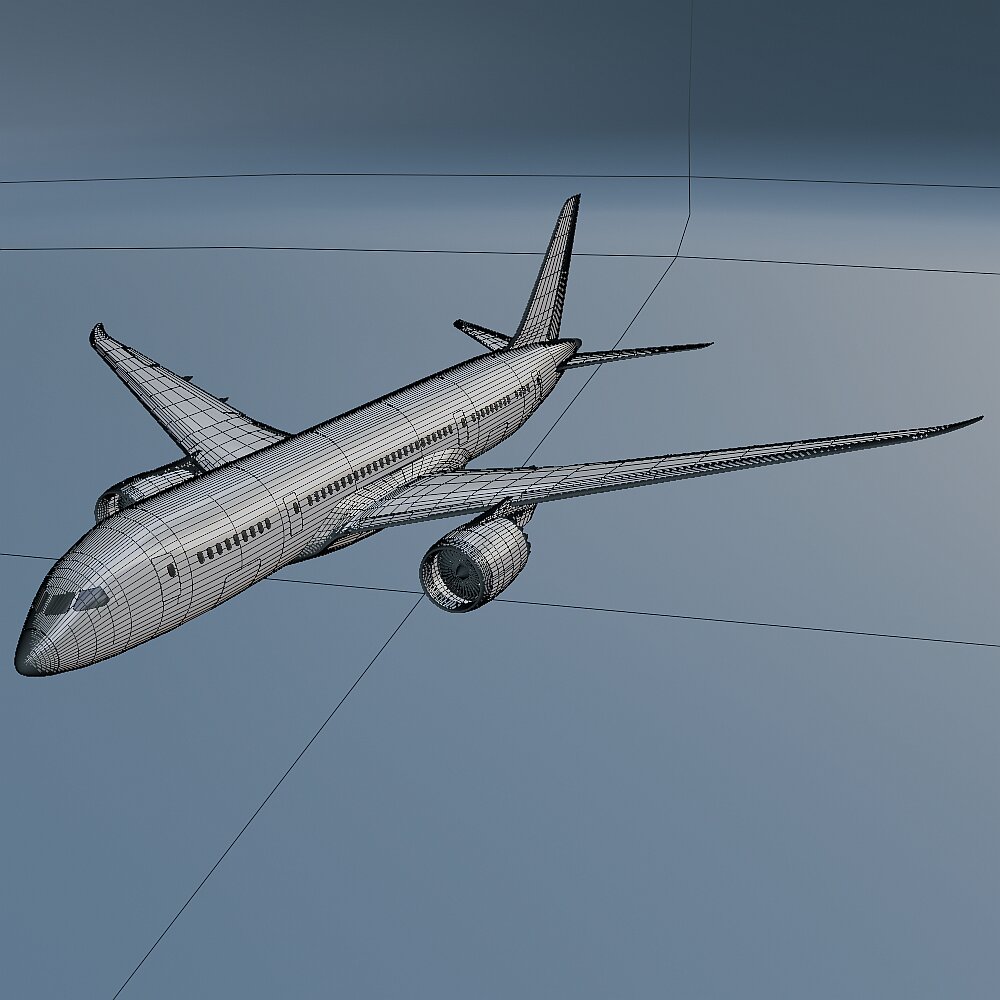 Boeing 787-8 jetliner 3D model - Download Airliner on 3DModels.org