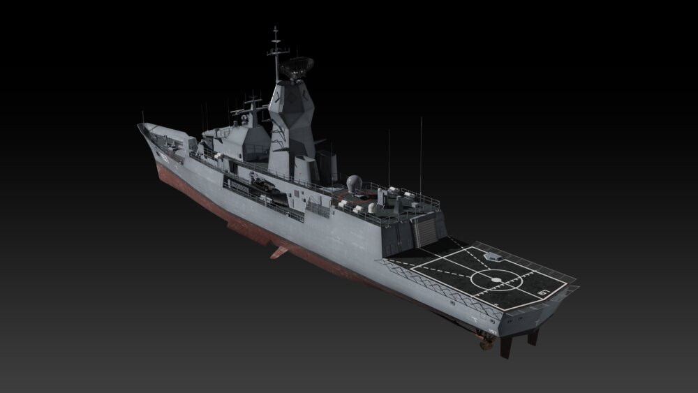Meko 200 Anzac Class Low-poly 3D model - Download Warship on 3DModels.org