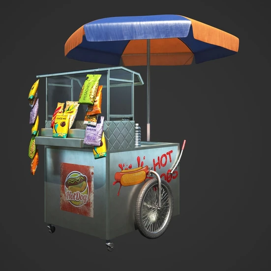 Food cart 3D Models Download - 3DModels.org