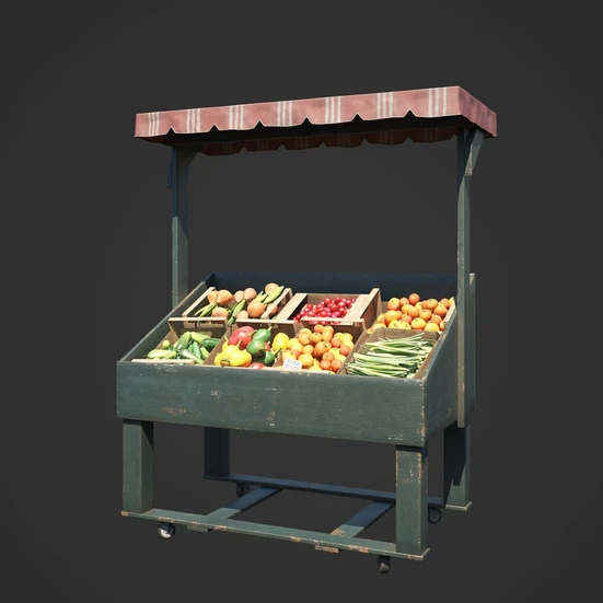 Market stall 3D Models Download - 3DModels.org