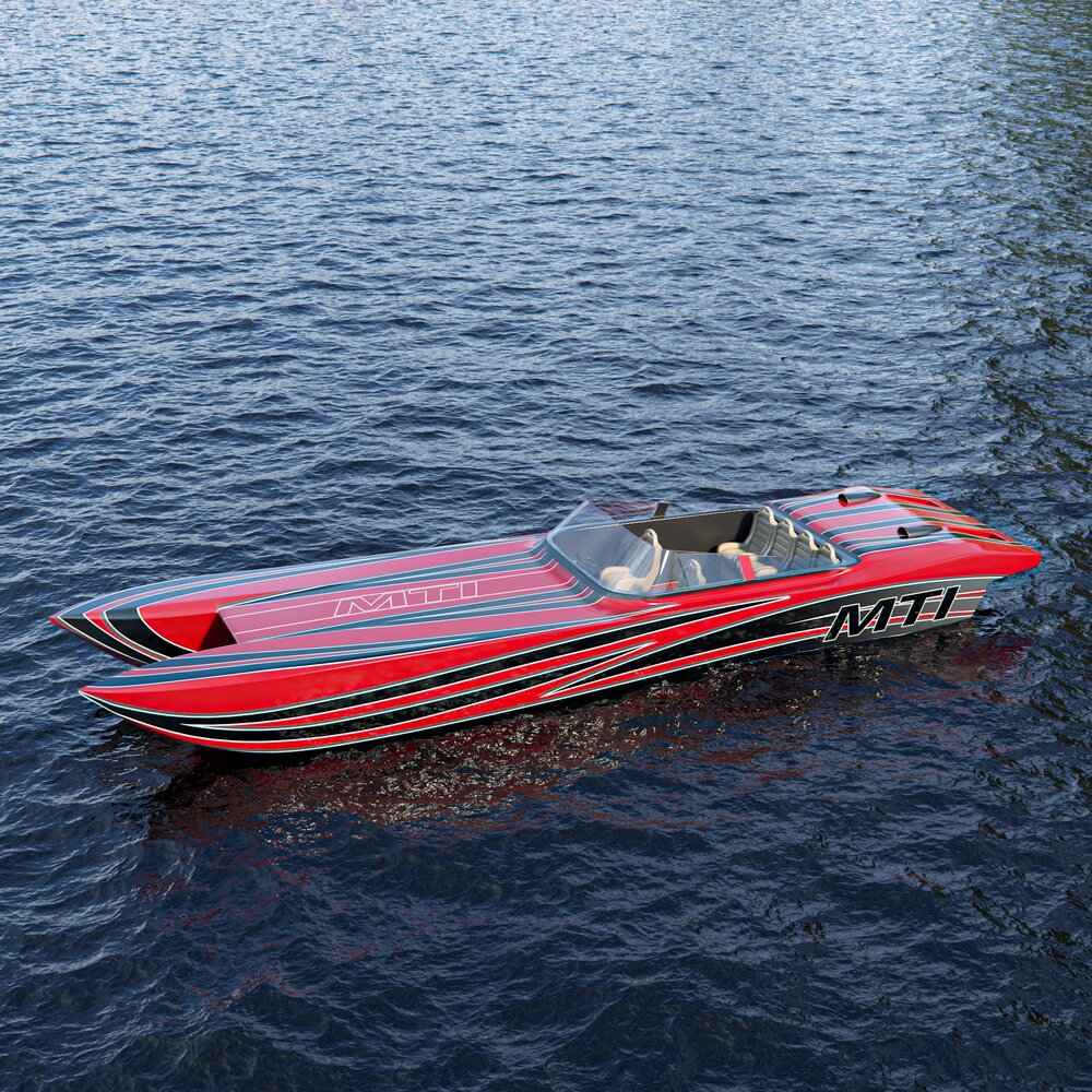 High-Speed Powerboat 3D model - Download Motorboat on 3DModels.org