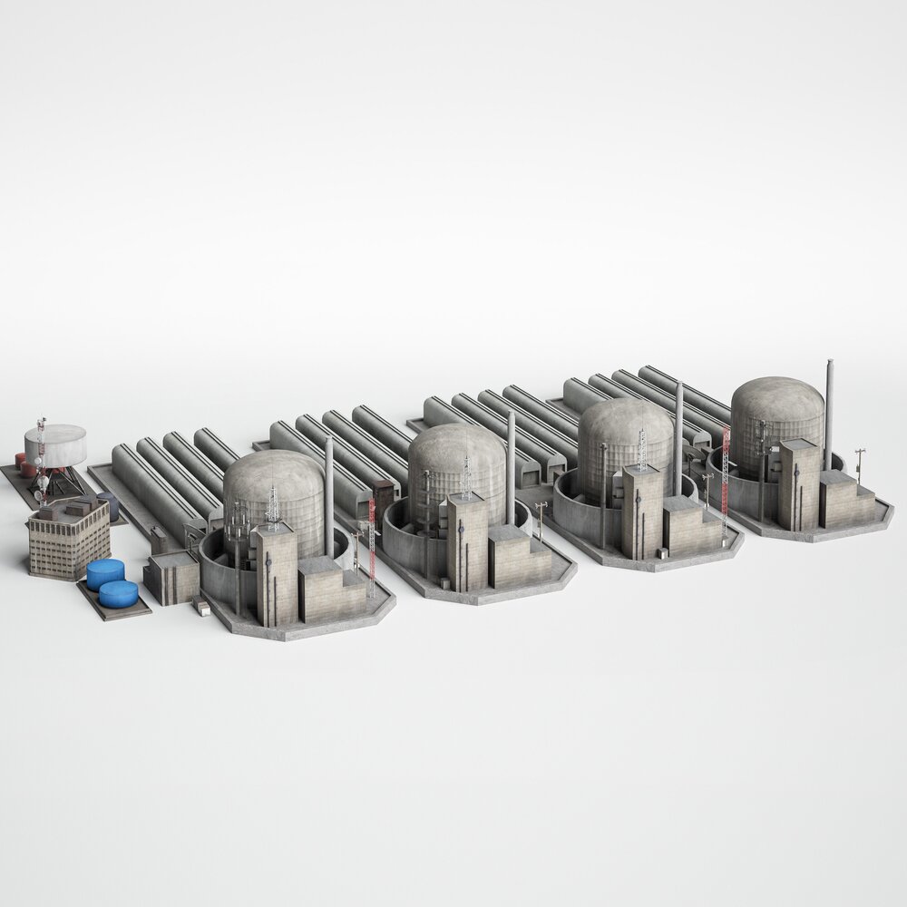 Power Station 3D 모델 - 다운로드 Infrastructure Buildings on 3DModels.org