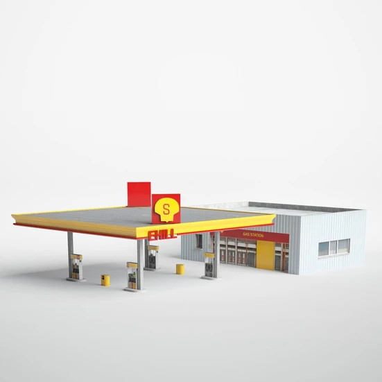 Filling station 3D Models Download - 3DModels.org