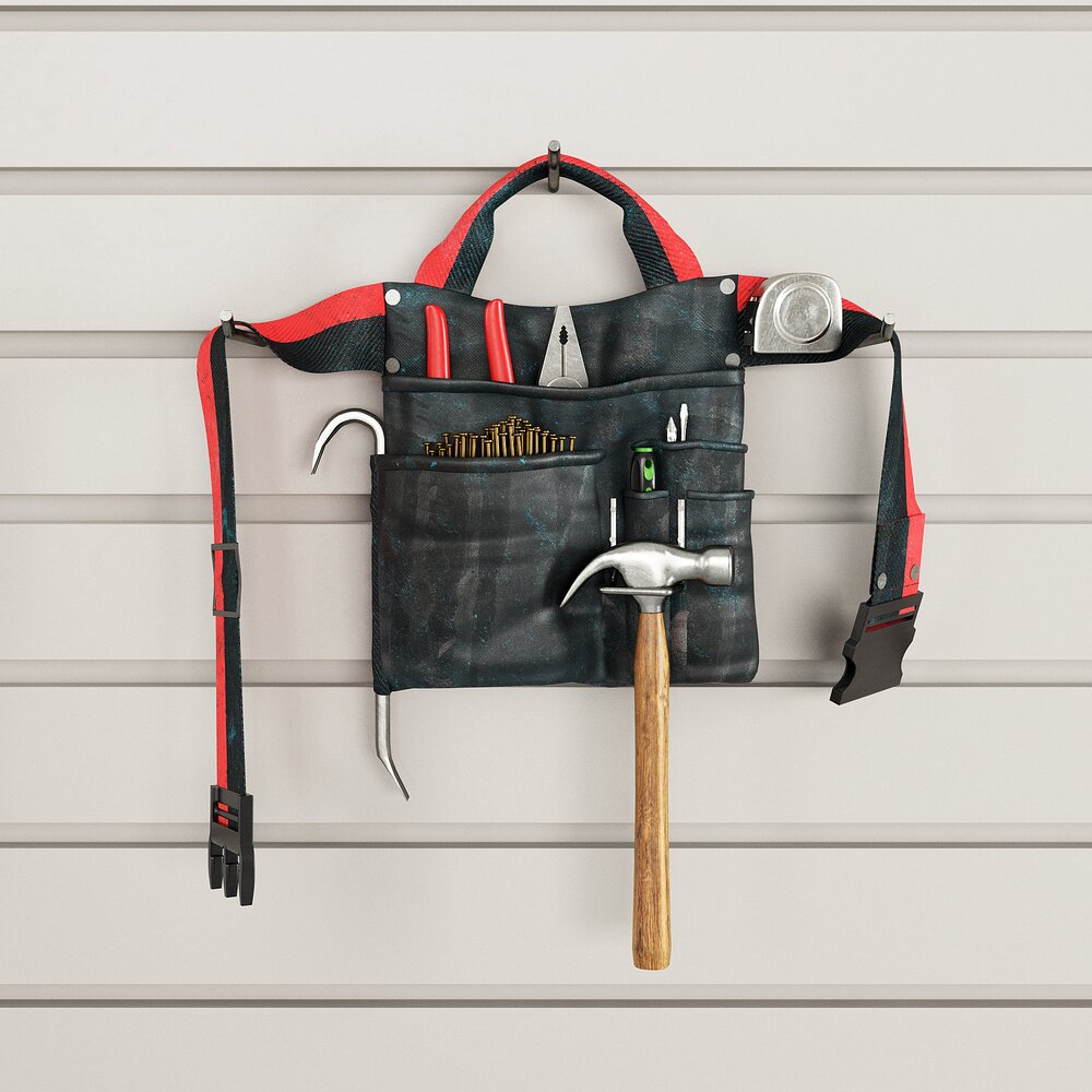 Handyman’s Tool Belt 3D model - Download Tools on 3DModels.org