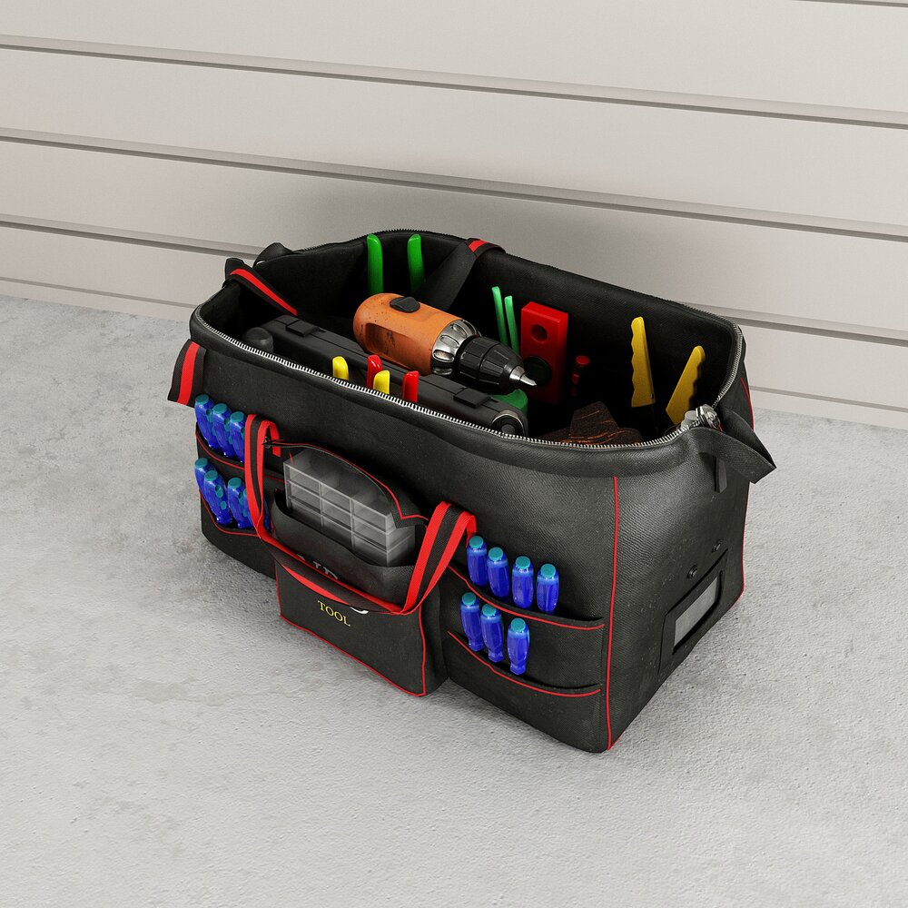 Portable Tool Organizer Bag 3D model - Download Tools on 3DModels.org