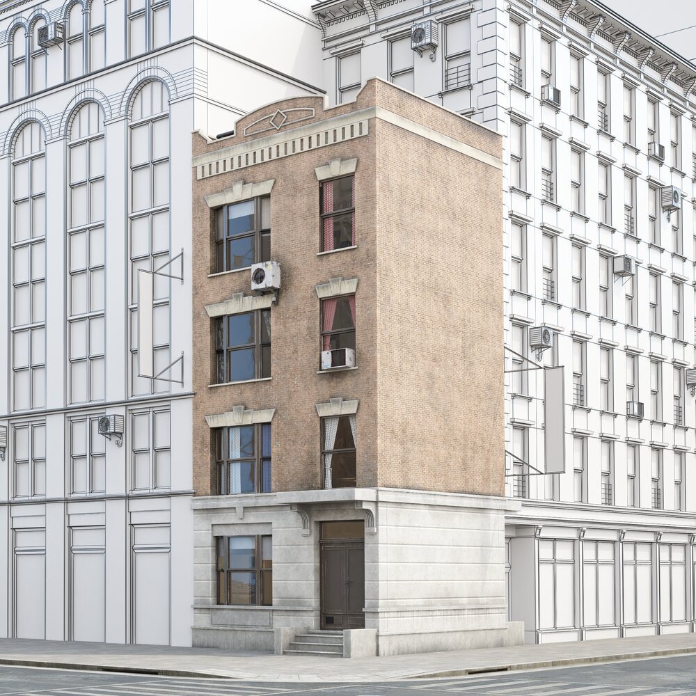 Small Three-Story Building 3D model - Download Buildings on 3DModels.org