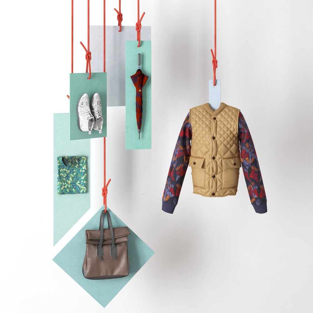 Clothing Retail Showcase Decoration 3D model - Download Appliances on ...