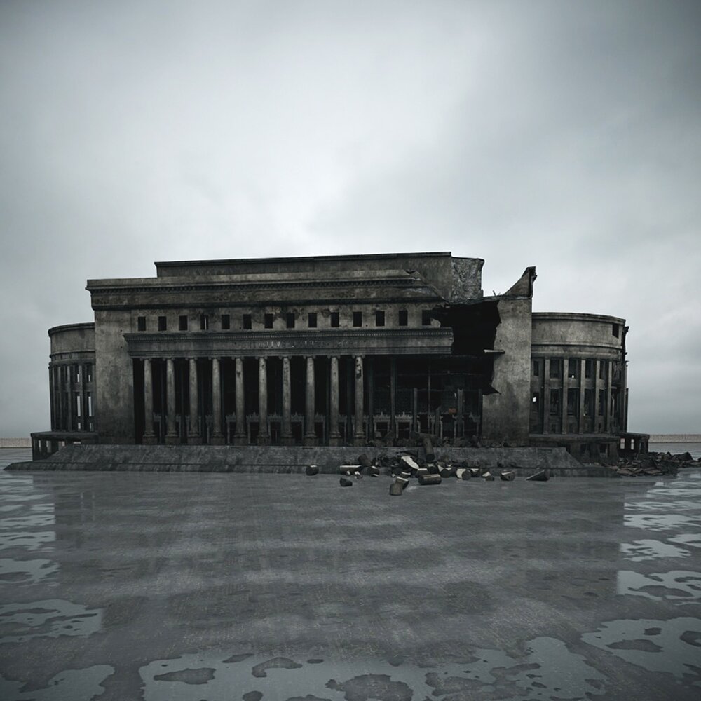 Ancient Neoclassical Ruins Dome 3D model - Download Buildings on ...
