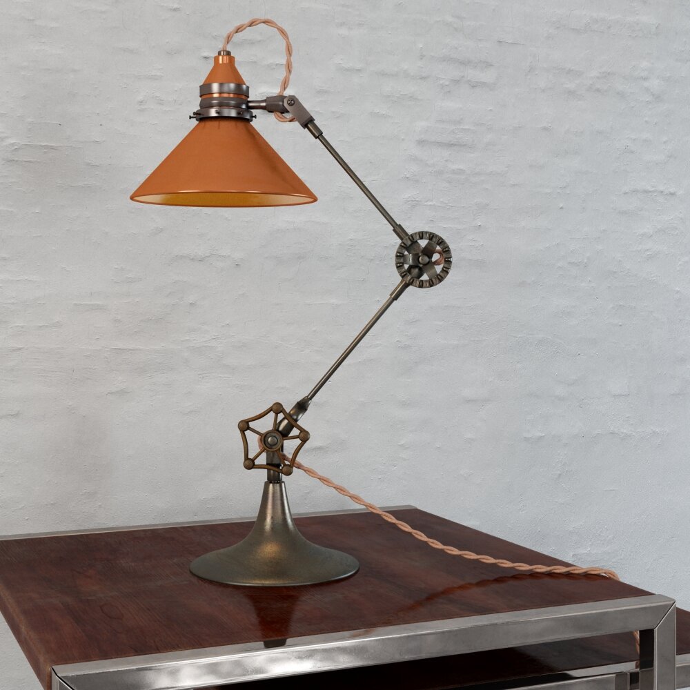 Vintage Adjustable Desk Lamp 3D model - Download Lamp on 3DModels.org