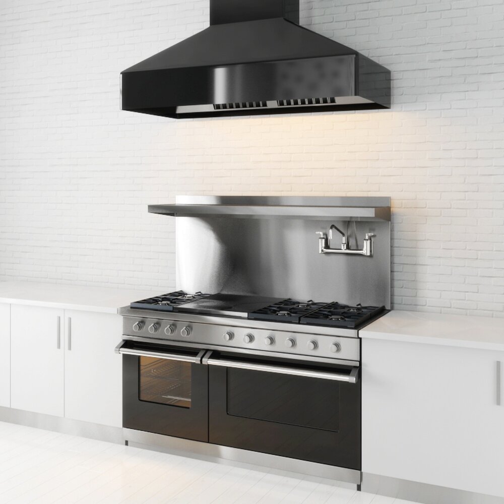 Modern Kitchen Range Hood 02 3D model - Download Home Appliances on ...