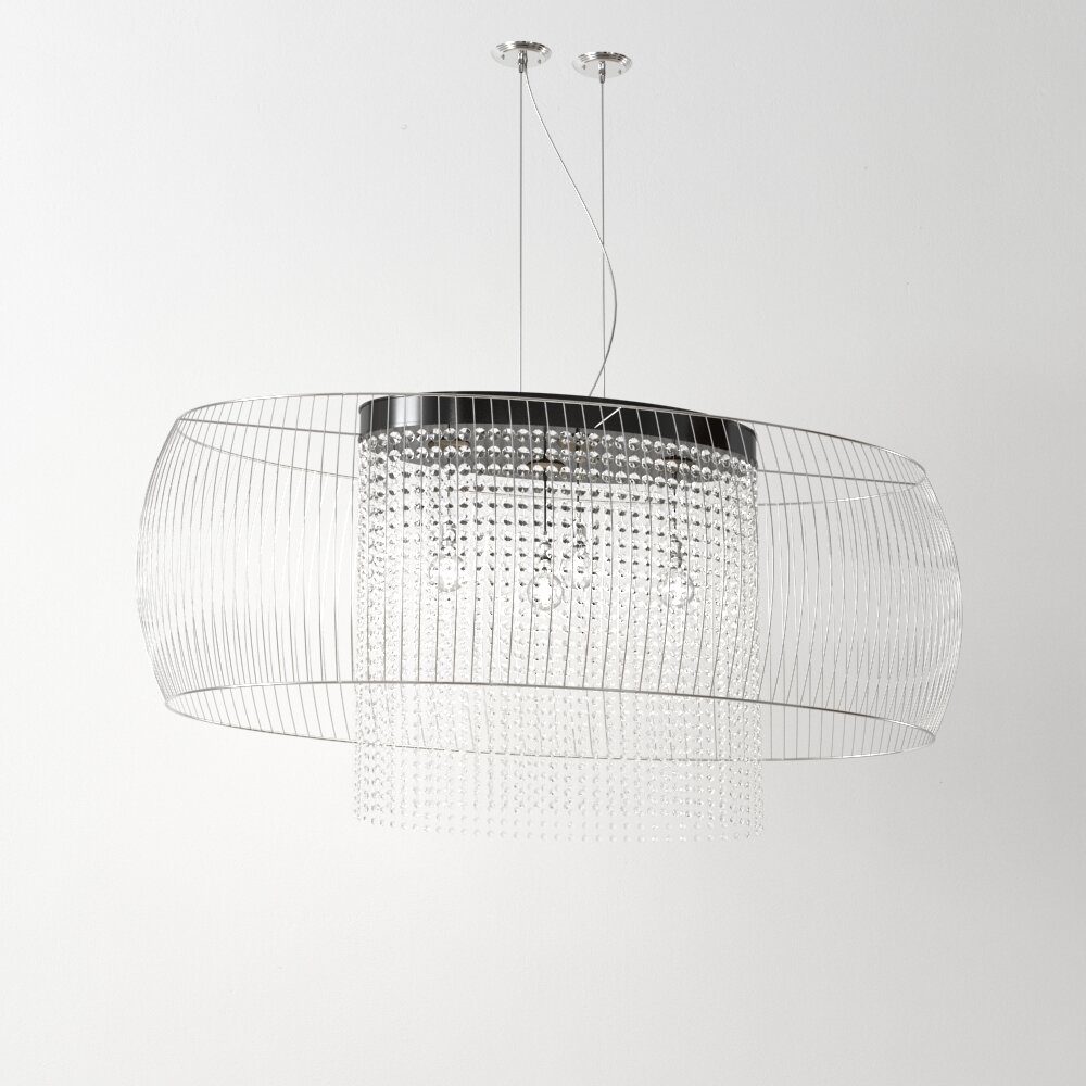 Modern Wireframe Pendant Lamp 3D model - Download Lamp on 3DModels.org