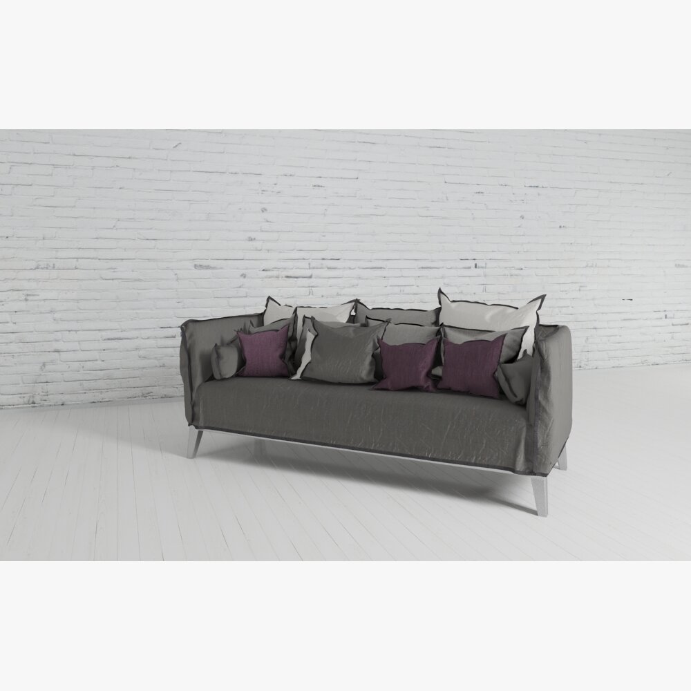 Contemporary Elegance Sofa 3D model - Download Sofa on 3DModels.org