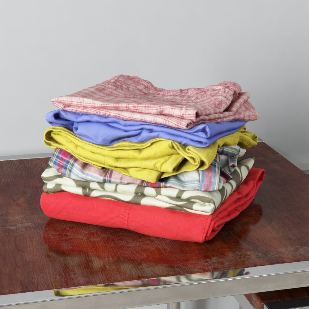 Pile of Folded Clothes 3D model - Download Suits on 3DModels.org