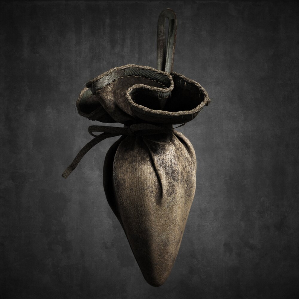 Ancient Hanging Leather Pouch 3D model - Download Hobbies on 3DModels.org