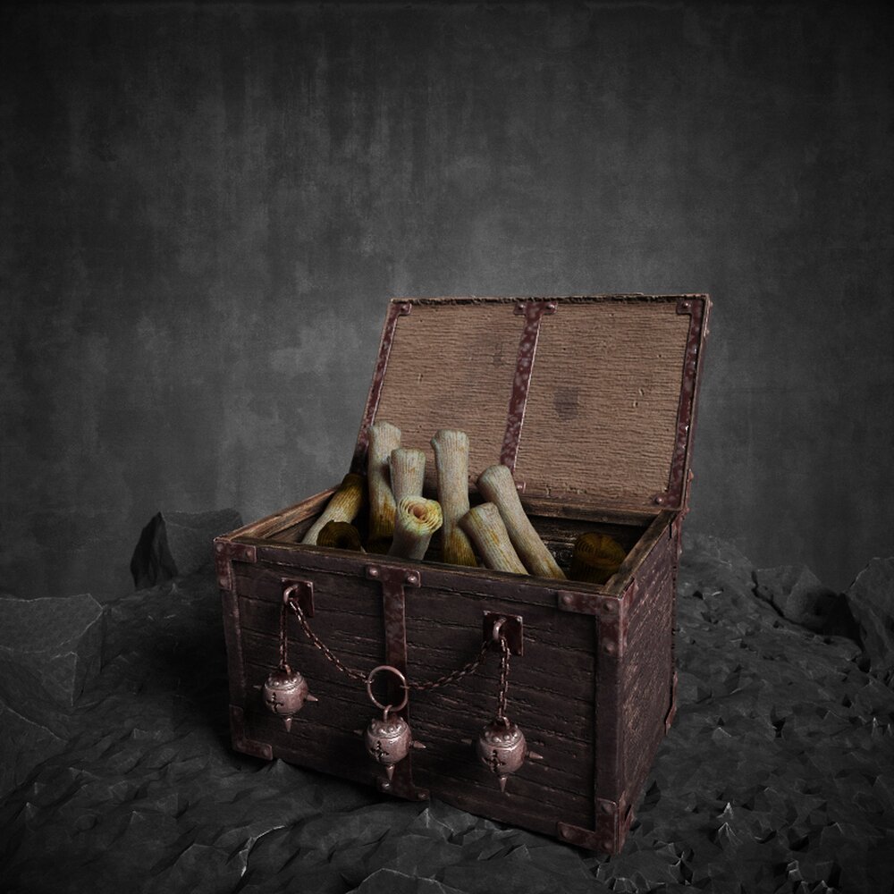 Treasure Chest of Bones 3D model - Download Hobbies on 3DModels.org