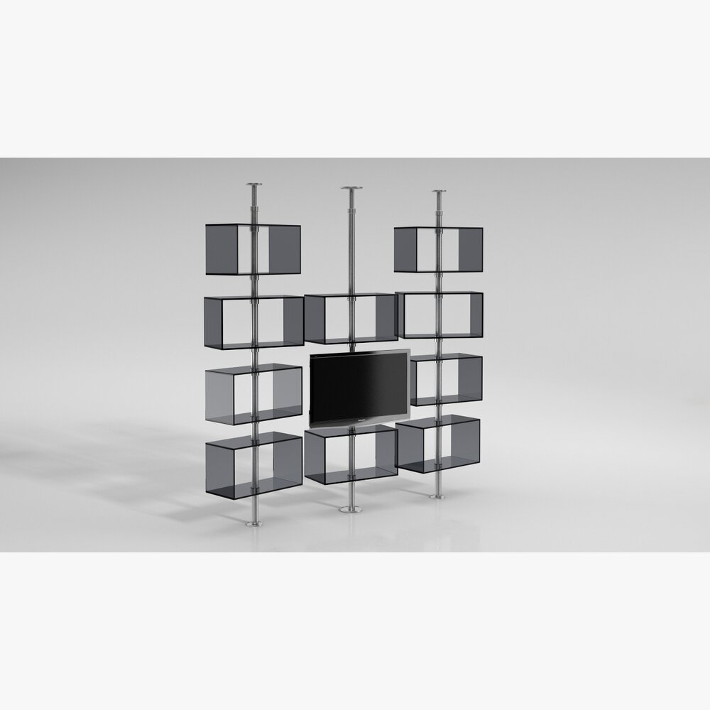 Modern Modular Shelving Unit 3D model - Download Cabinet on 3DModels.org