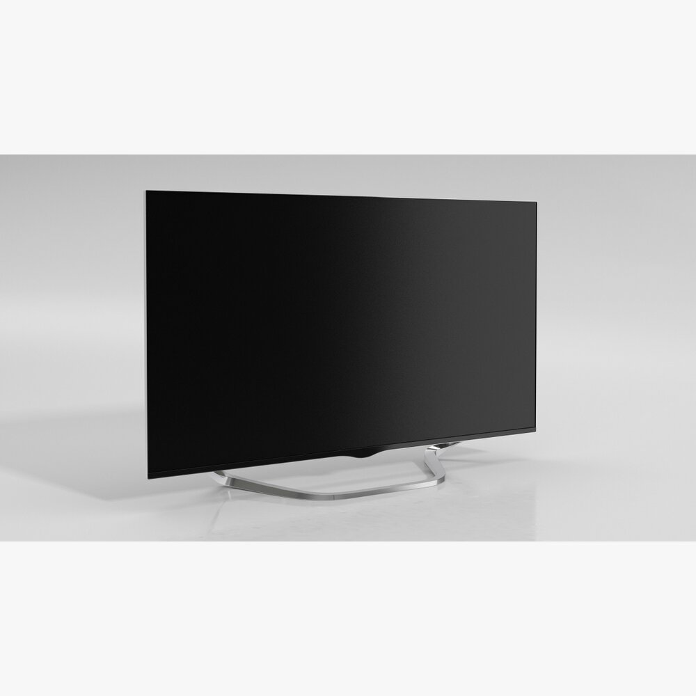 Modern Flat Screen Television 03 Modèle 3D - Télécharger Télévision on ...