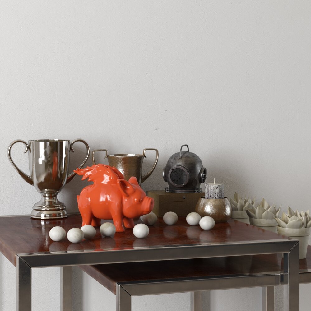 Eclectic Decor Collection 3D model - Download Decoration on 3DModels.org