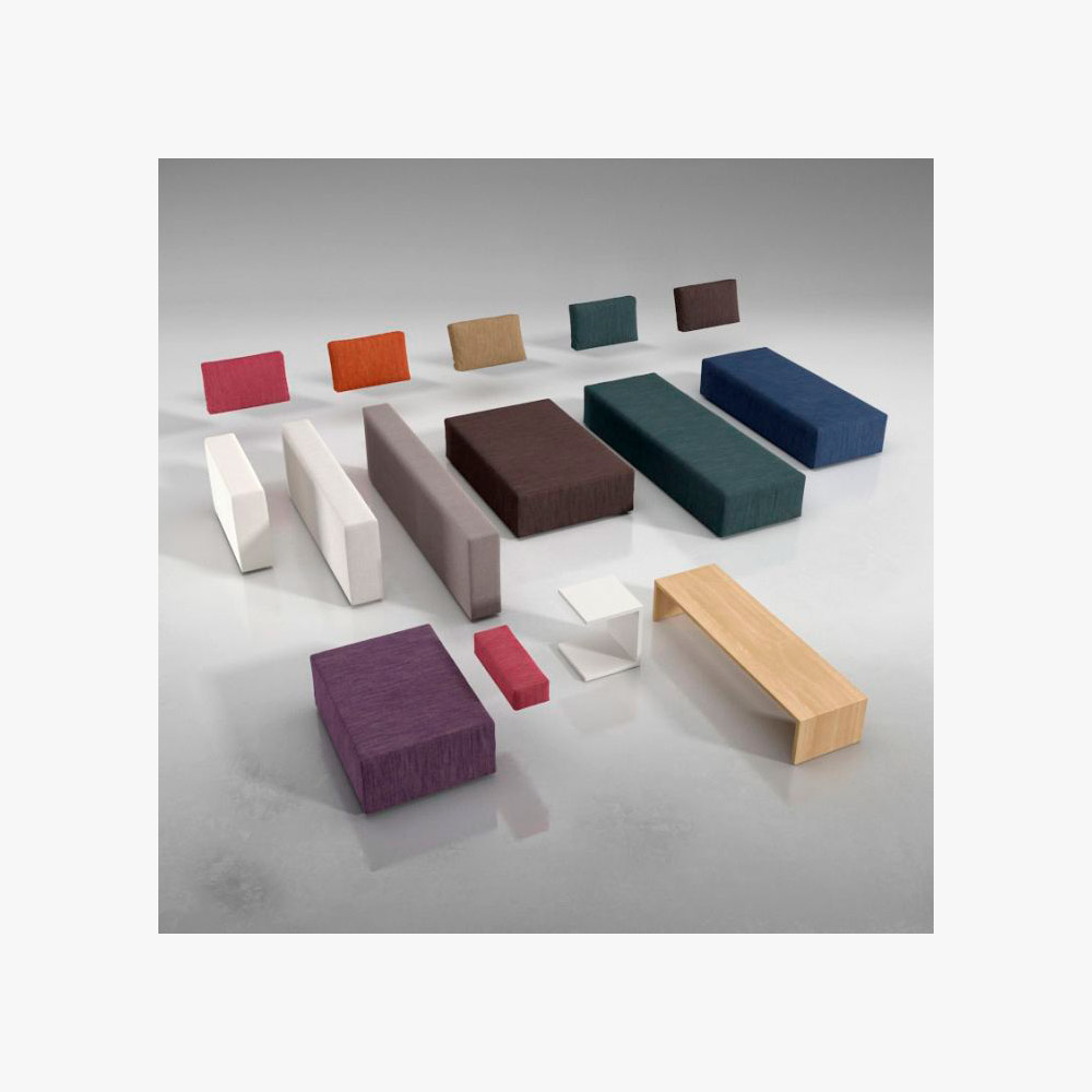 Assorted Modular Sofas 11 3D model - Download Sofa on 3DModels.org