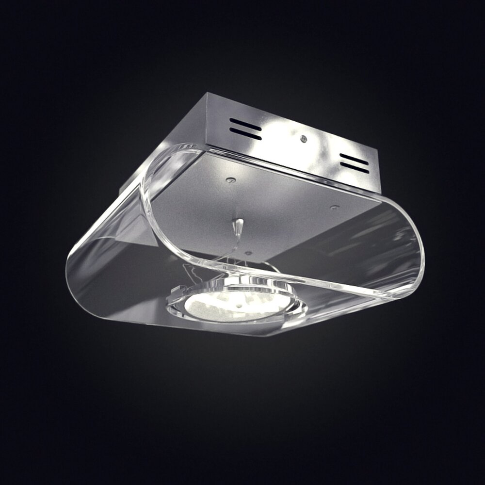 Modern LED Ceiling Light Fixture 02 3D model - Download Lamp on ...