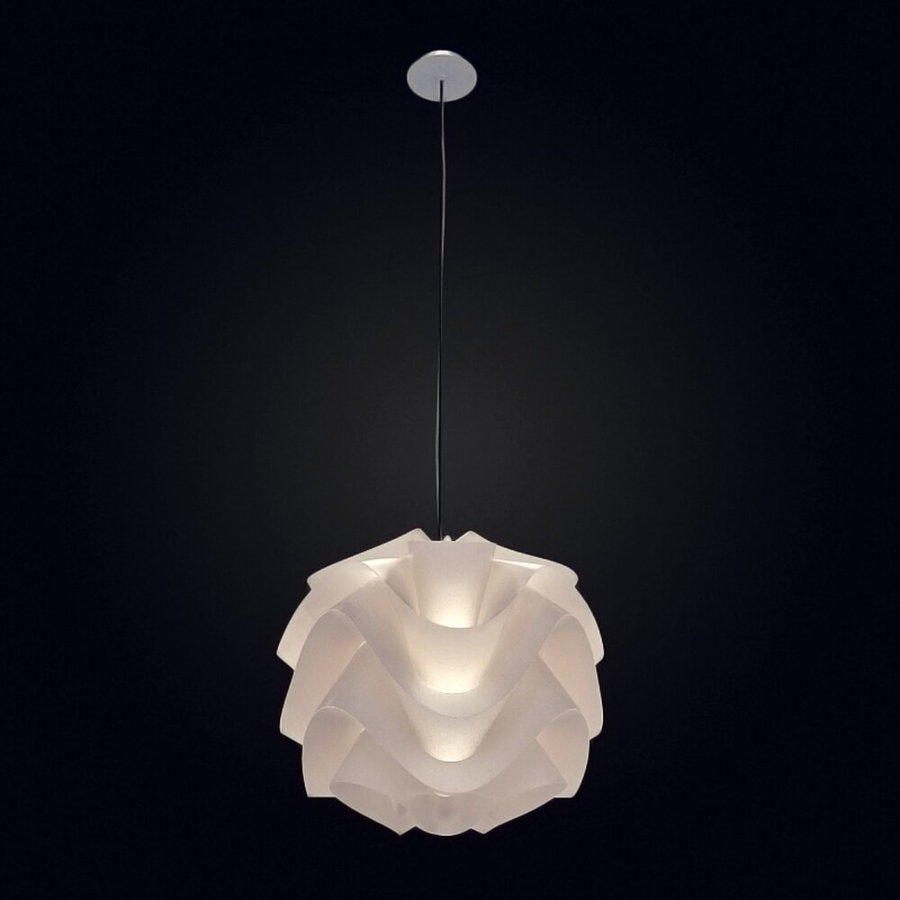 Floral Pendant Light 3D model - Download Lamp on 3DModels.org