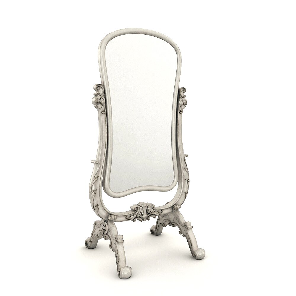 Antique Standing Mirror 3D model - Download Mirror on 3DModels.org