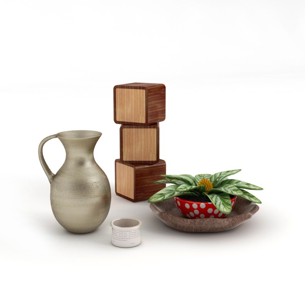Assorted Home Decor Set 3D model - Download Decoration on 3DModels.org