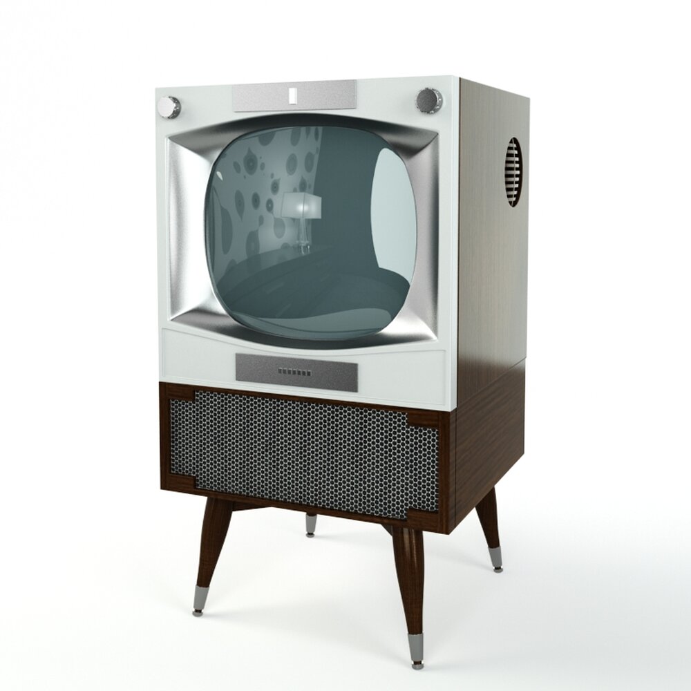 Vintage Television Set 04 3D model - Download Television on 3DModels.org