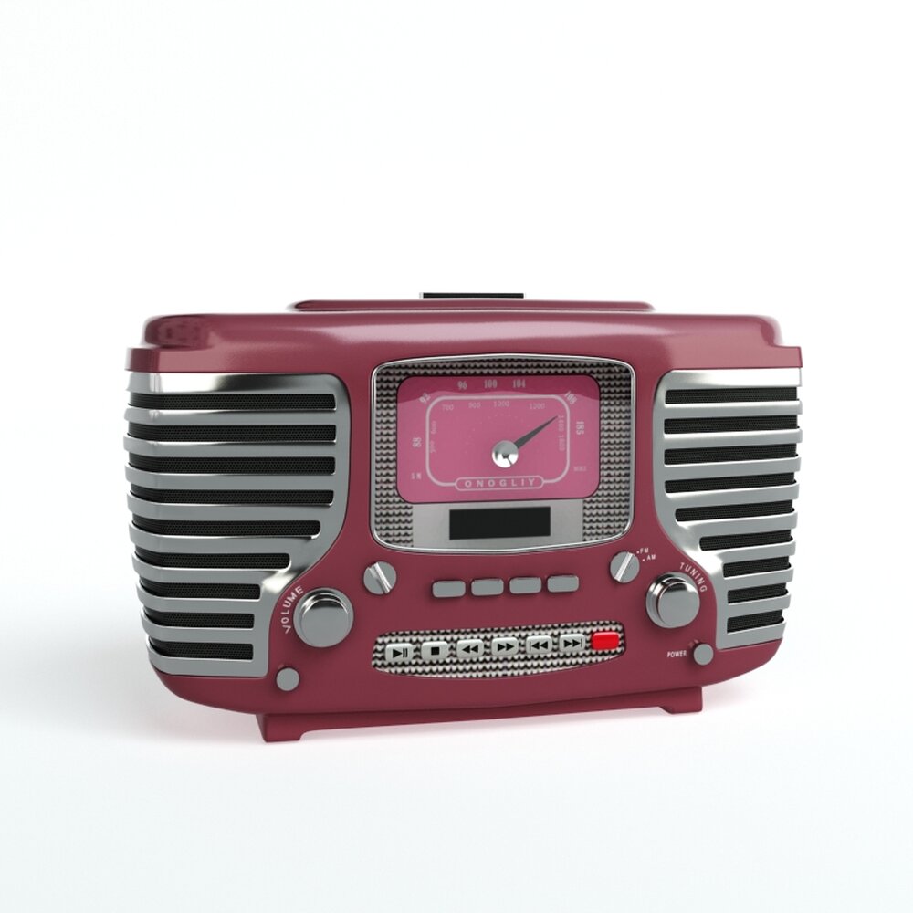 Retro Style Radio 3D model - Download Audio Devices on 3DModels.org