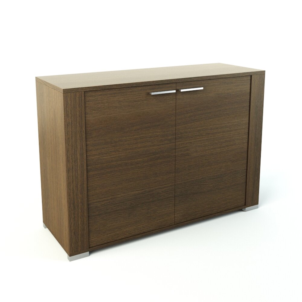 Wooden Storage Cabinet 3D model - Download Cabinet on 3DModels.org