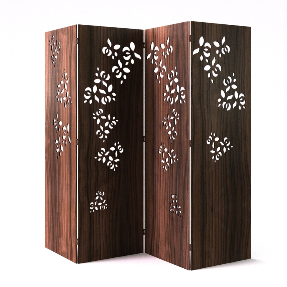 Decorative Folding Room Divider 3D model - Download Decoration on ...